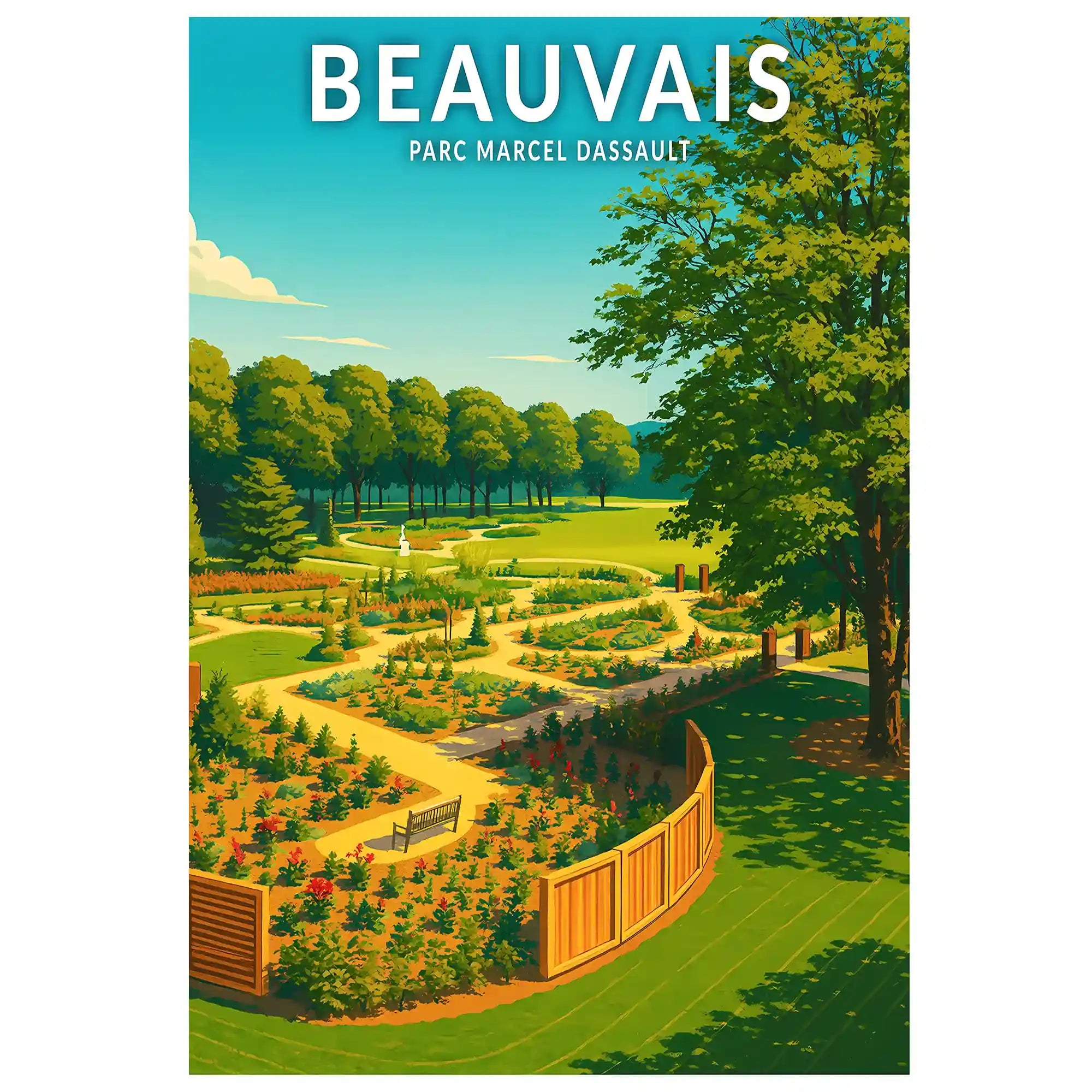 Affiche - Beauvais - Parc Marcel Dassault – La Culture Française
